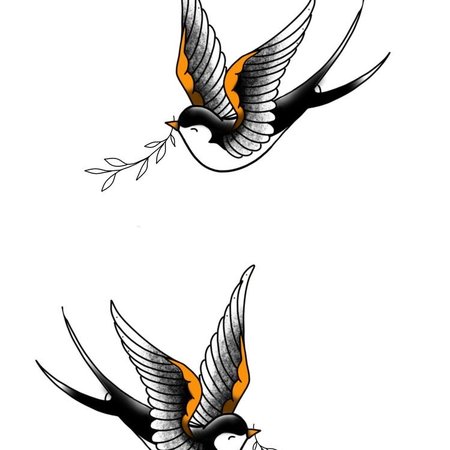 Fecske Tetoválás férfiaknak és nőknek: tetkó minta és jelentésük - VeAn ...
