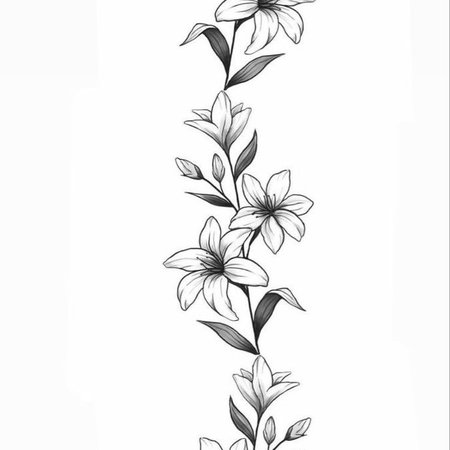 Liliom Tetoválás férfiaknak és nőknek: tetkó minta és jelentésük - VeAn ...