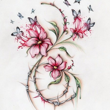 Liliom Tetoválás férfiaknak és nőknek: tetkó minta és jelentésük - VeAn ...