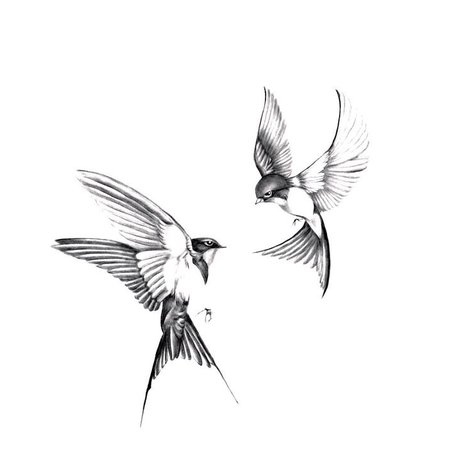 Fecske Tetoválás férfiaknak és nőknek: tetkó minta és jelentésük - VeAn ...