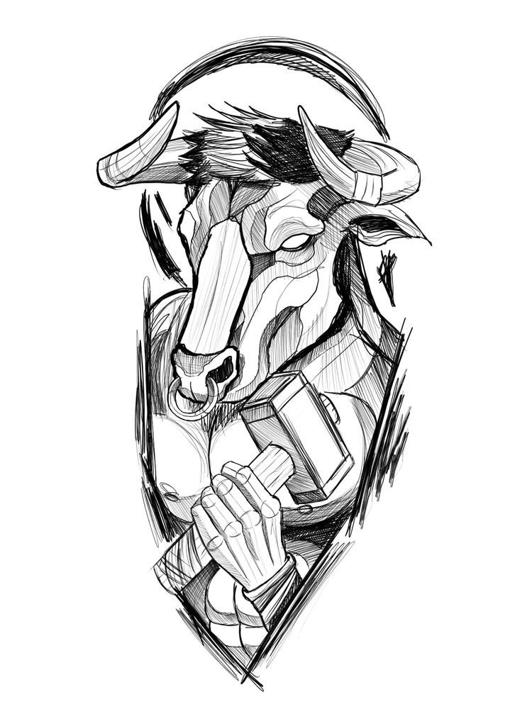 Bika Tetoválás férfiaknak és nőknek: tetkó minta és jelentésük - VeAn ...