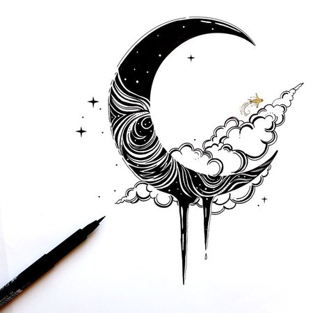 Hold Tetoválás férfiaknak és nőknek: tetkó minta és jelentésük - VeAn ...