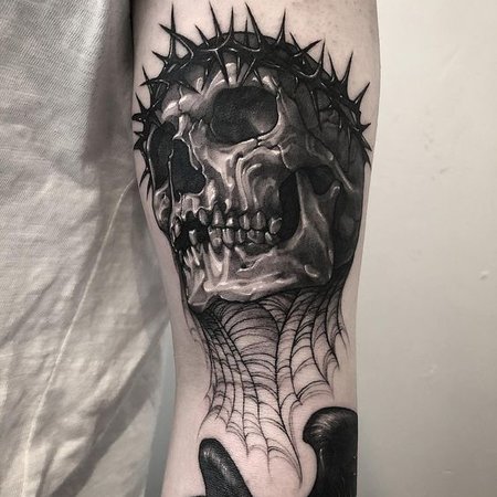 Koponya Tetoválás férfiaknak és nőknek: tetkó minta és jelentésük ...