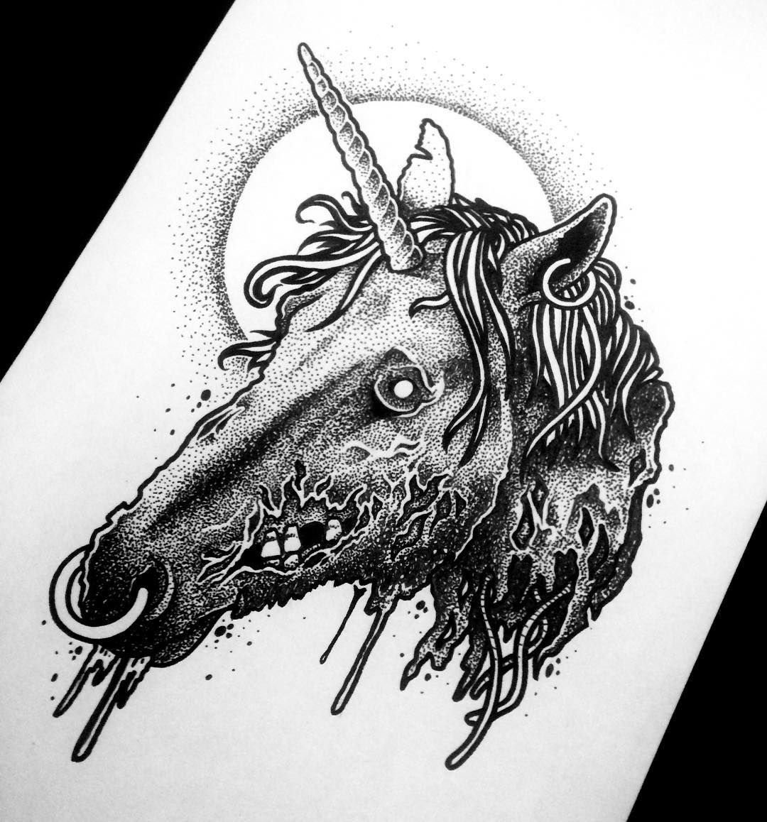 Egyszarvú tetoválási vázlatok - VeAn Hungarian